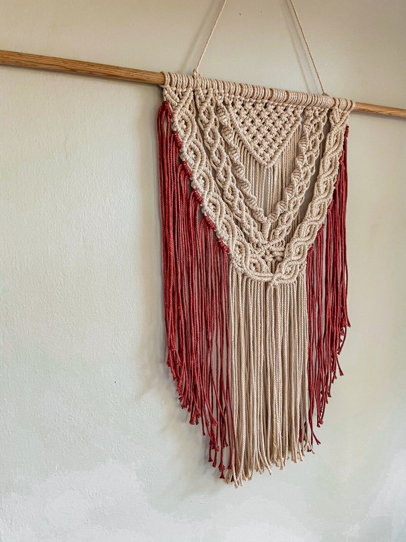 Macrame Wall Hanging Multi Colored Macrame Fiber Wall - Etsy