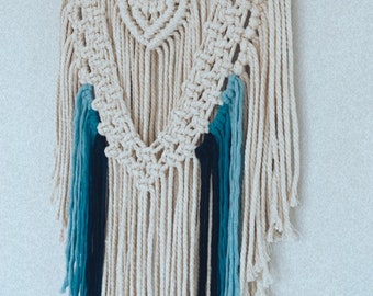 Macrame Wall Hanging Multi Colored Macrame Fiber Wall - Etsy