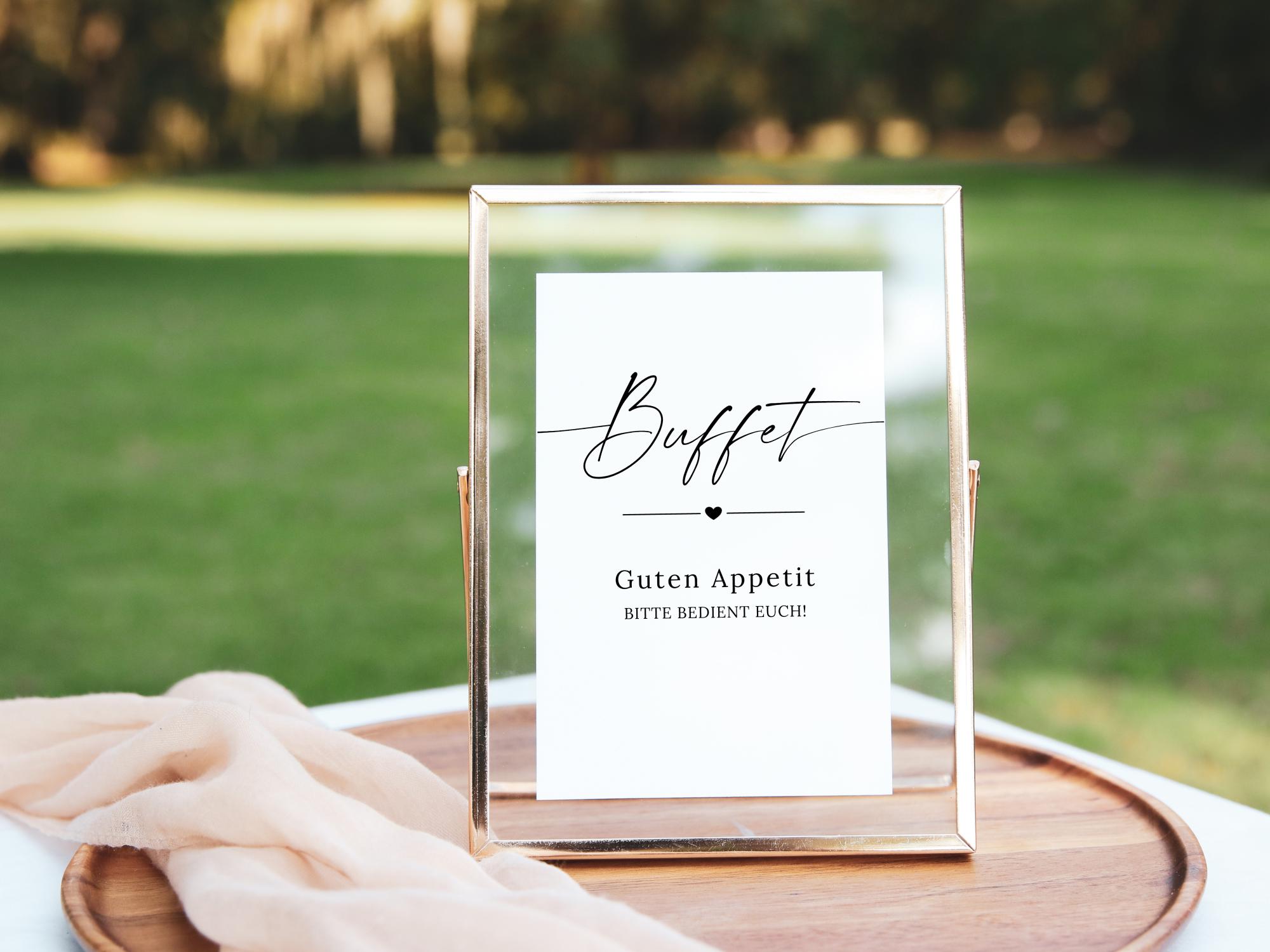 Wedding Buffet Sign, Printable Wedding Sign 13x18 and A4, Digital ...