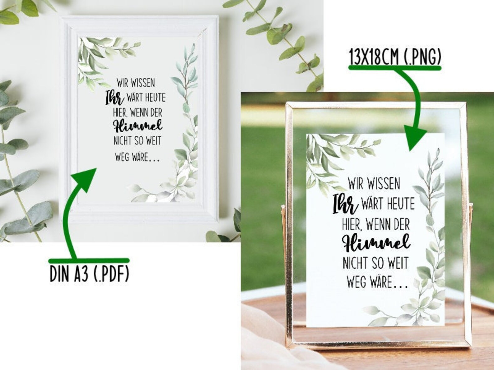 Wir wissen ihr wärt heute hier wenn der Himmel nicht so weit - Etsy.de Wir wissen ihr wärt heute hier wenn der Himmel nicht so weit - Etsy.de
