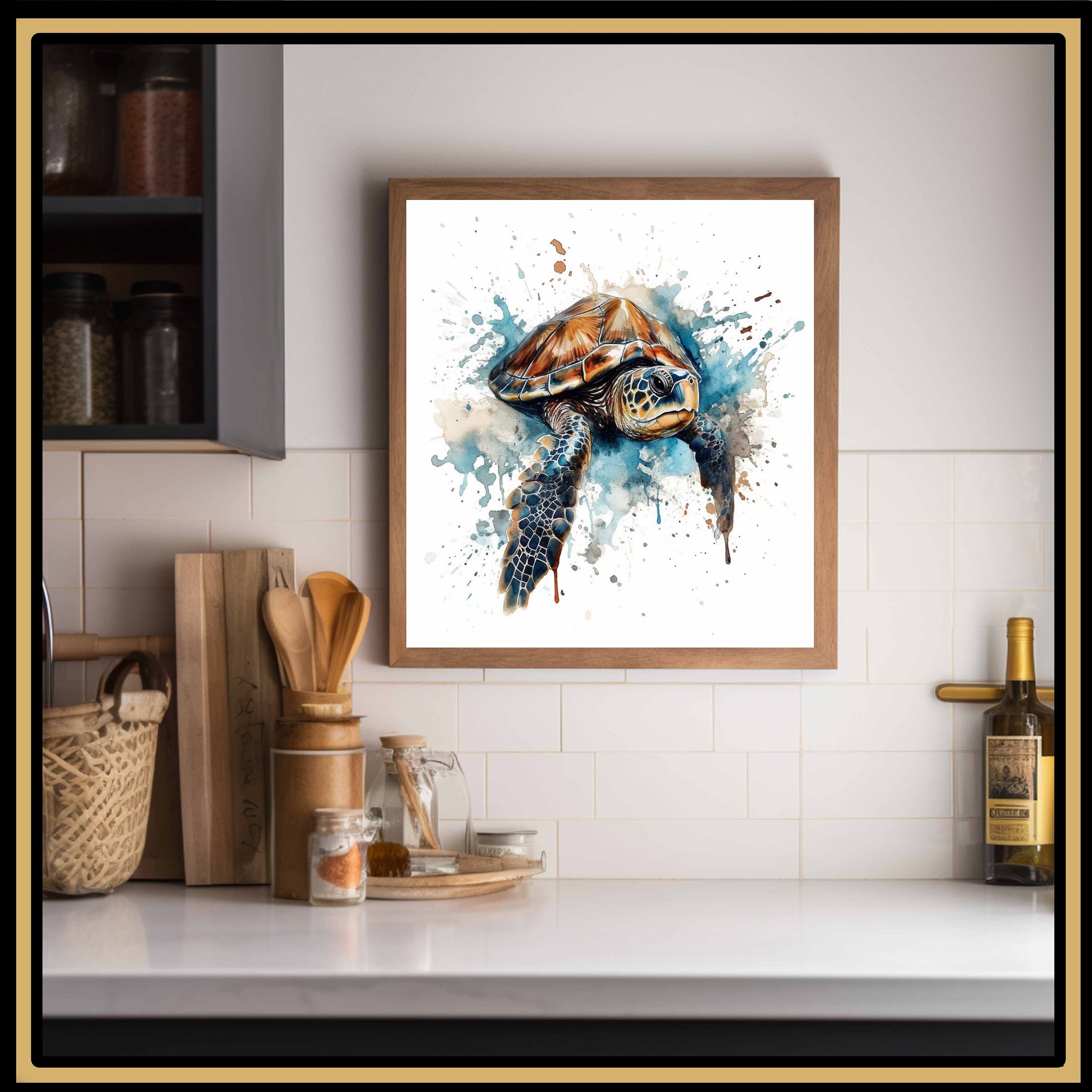 Watercolour Splash Turtle Clipart 34 JPG Clipart Bundle - Etsy