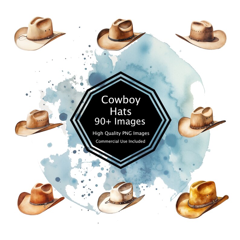 Cowboy Hat Images | Clipart | Over 90+ PNG Files | No Background ...