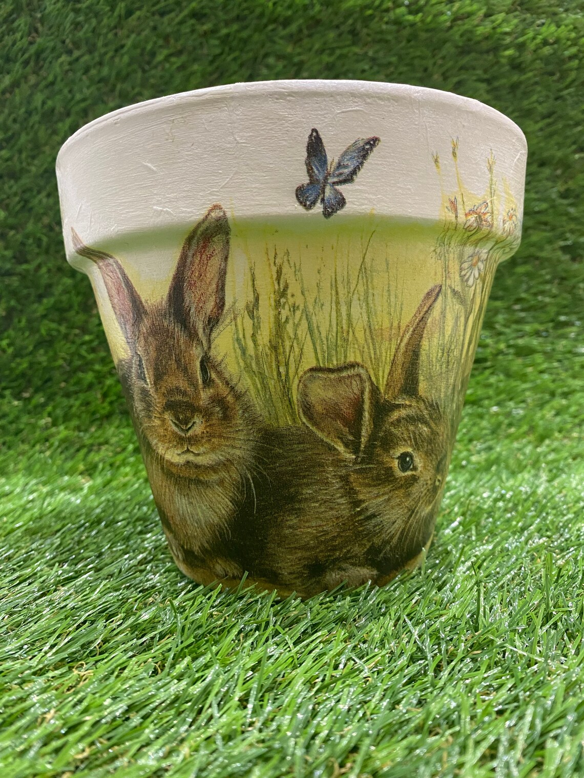 Rabbit Plant Pot Rabbit Gift Birthday Gift Mothers Day - Etsy UK