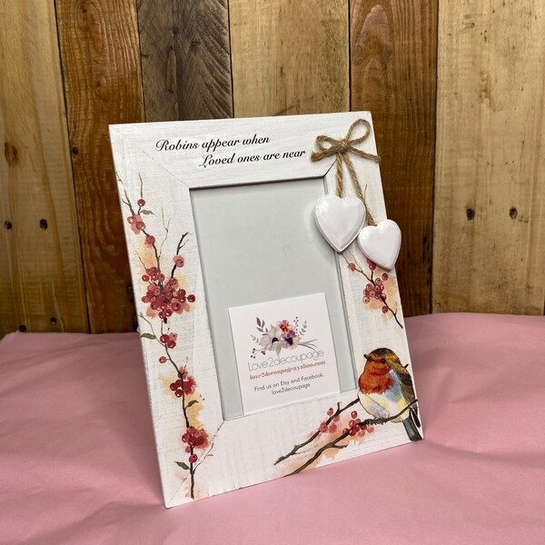 Robin Photo Frame - Etsy UK