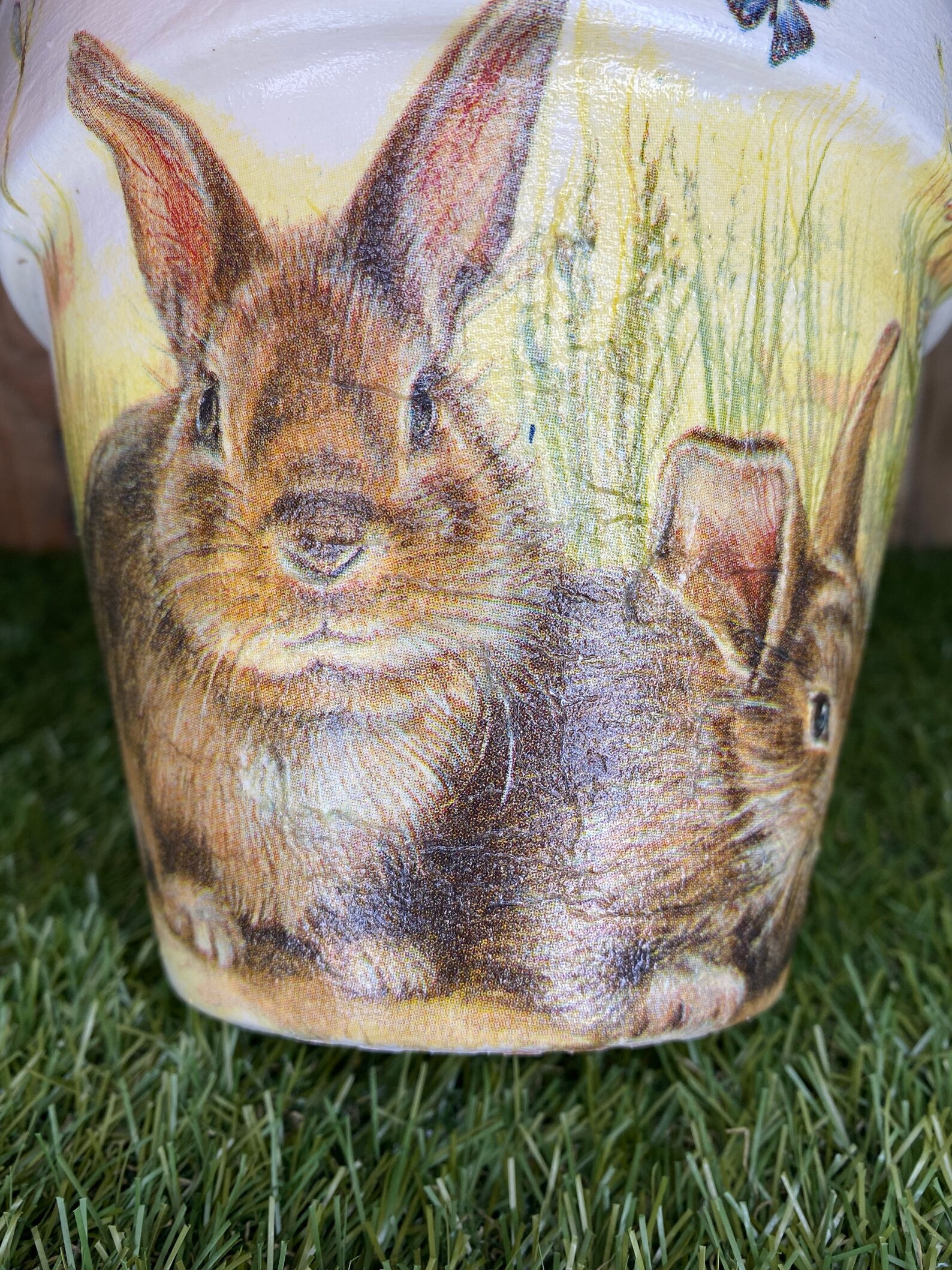 Rabbit Plant Pot Rabbit Gift Birthday Gift Mothers Day - Etsy UK