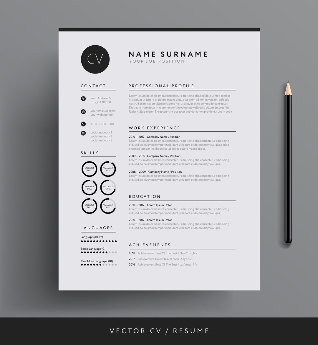 Resume Revamp Template for ATS Friendly Resume for Google Docs, Word ...