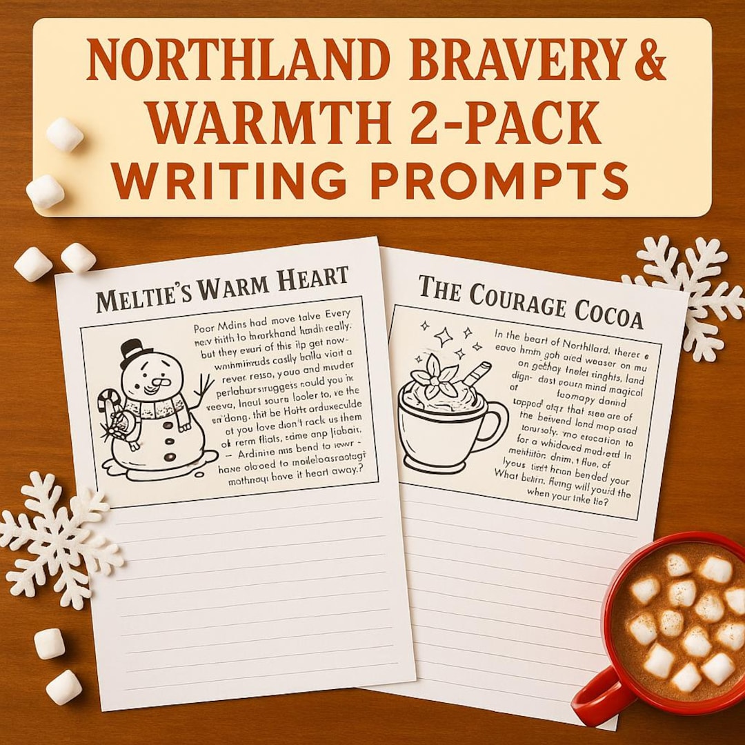 Northland Bravery & Warmth 2-pack Writing Prompts | Winter SEL and ...