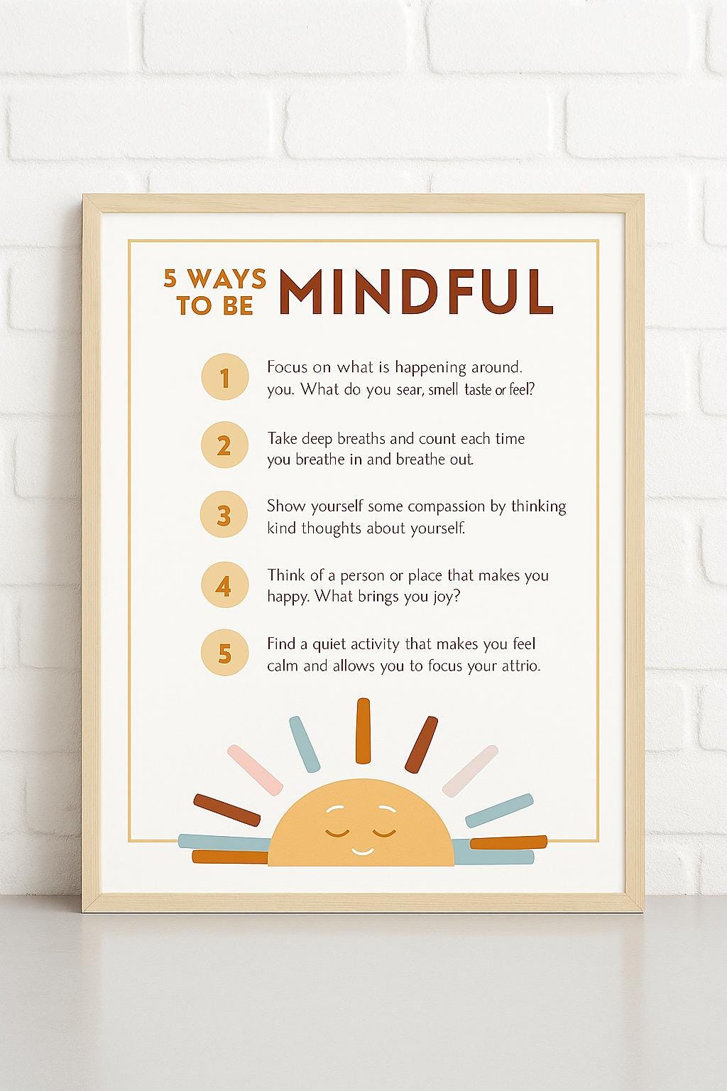 Mindfulness Classroom Poster Set: SEL Strategies & Positive ...