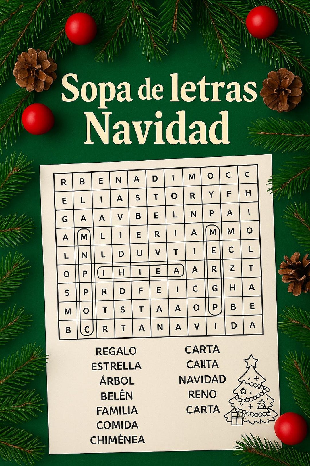 Spanish Christmas Word Search | Sopa De Letras Navidad | ESL Bilingual ...