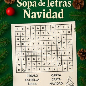 Spanish Christmas Word Search | Sopa De Letras Navidad | ESL Bilingual ...
