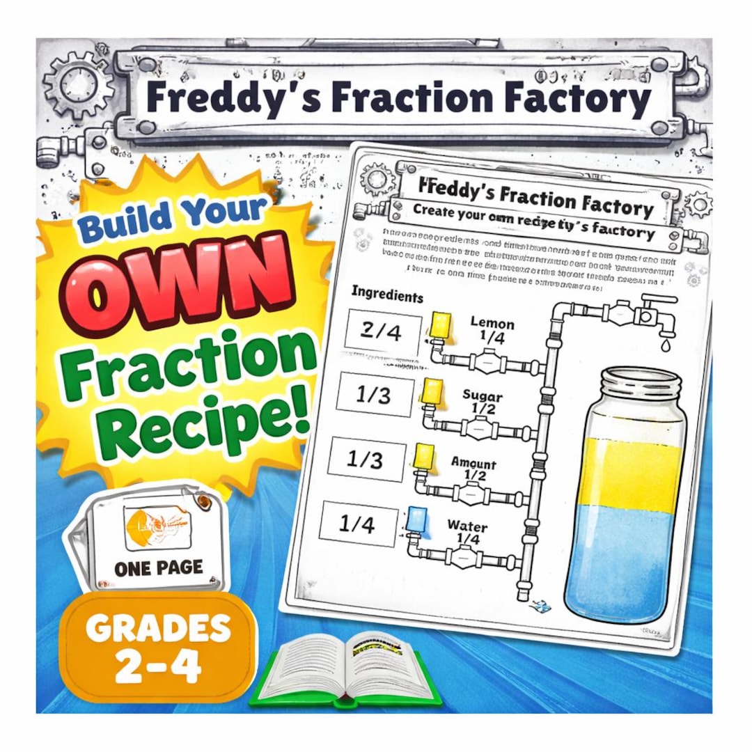 Build Your Own Fraction Recipe Activity | Fractions Making a Whole ...