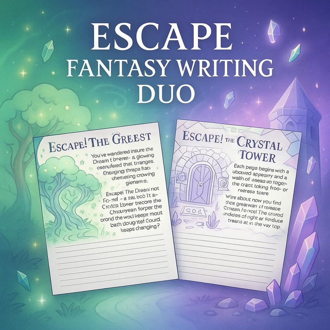 Escape! Fantasy Writing Duo – Dream Forest + Crystal Tower Story ...