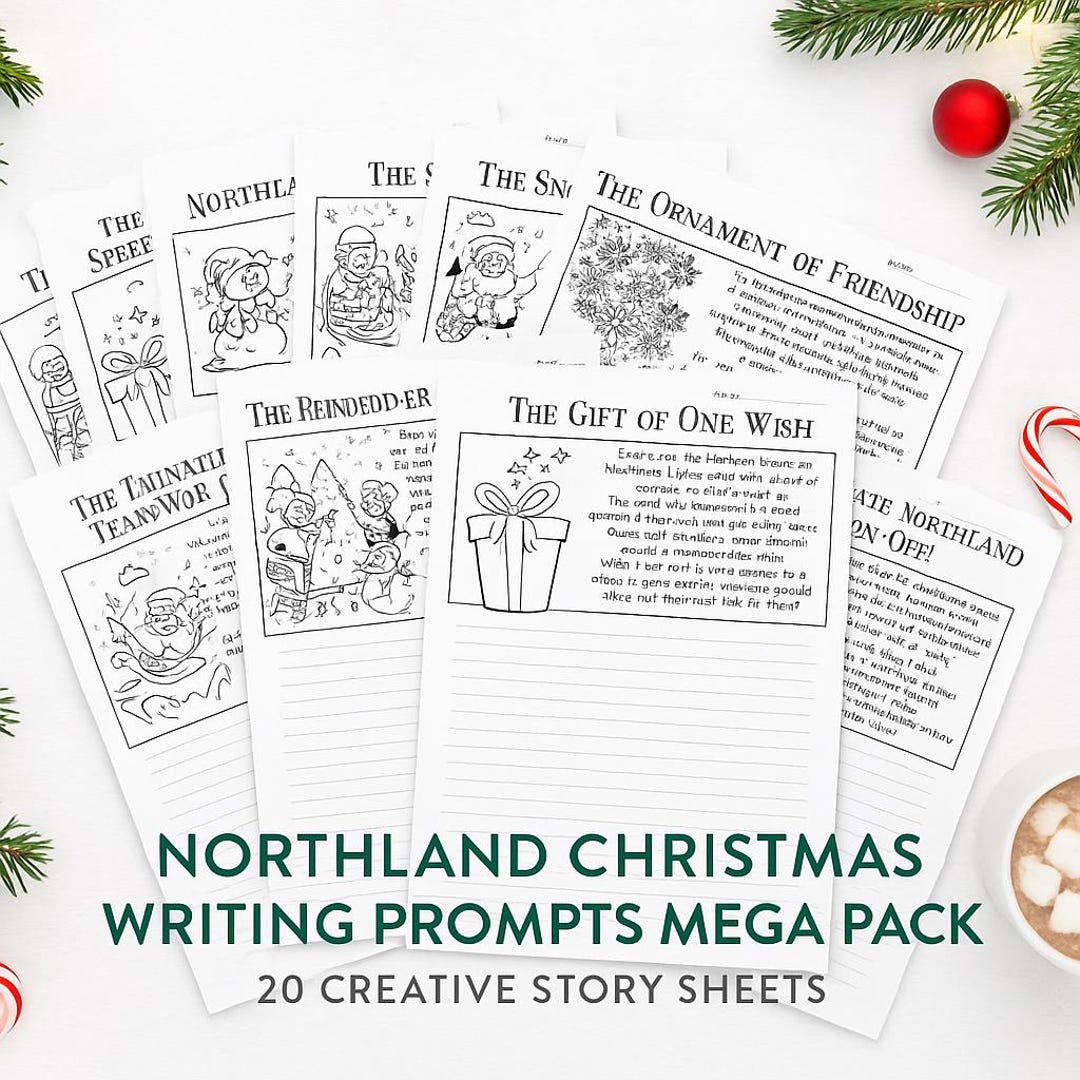 Northland Fantasy Christmas Writing Prompts Mega Pack | 20 Creative ...