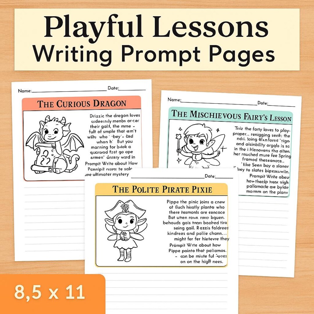 Playful Lessons Mini (3-pack) | Magical Creature Writing Prompts for ...