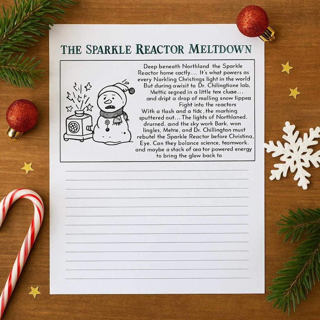 The Sparkle Reactor Meltdown – Northland Christmas Writing Prompt - Etsy