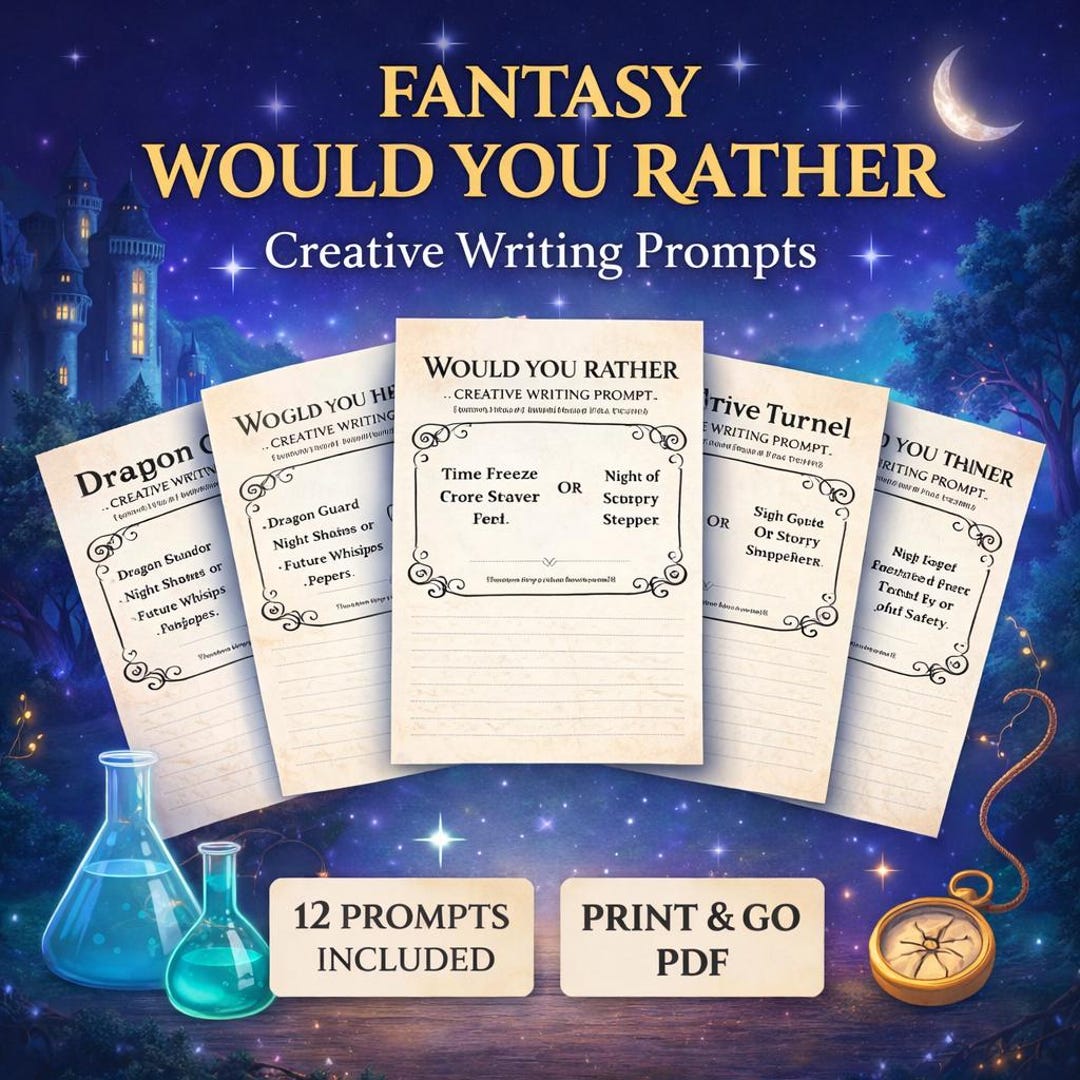 12 Fantasy Would You Rather Writing Prompts | Creative & Imaginative ...