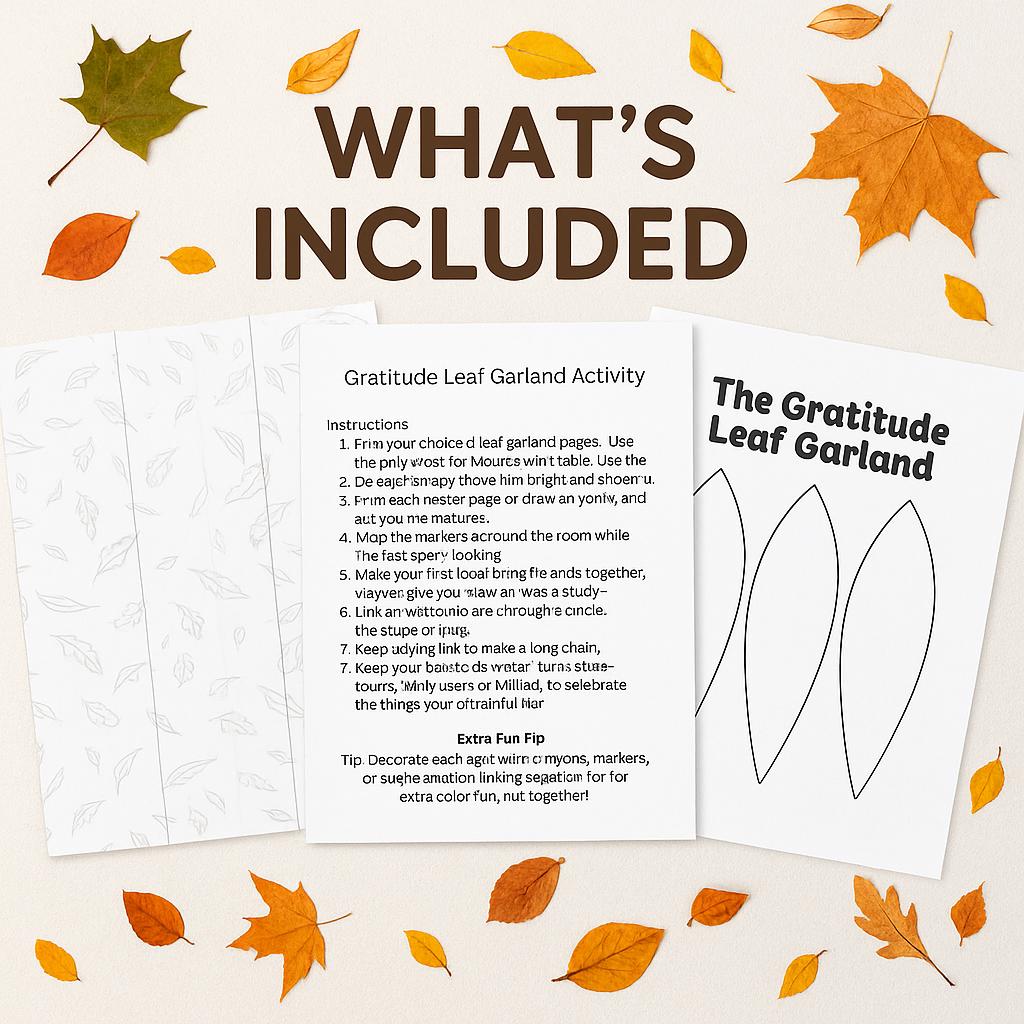 Gratitude Garland Printable Activity | Thanksgiving SEL Craft for Kids ...