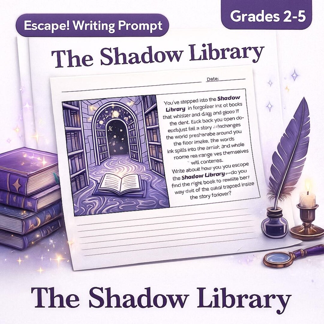 Escape! the Shadow Library — Creative Writing Prompt | Fantasy Story ...
