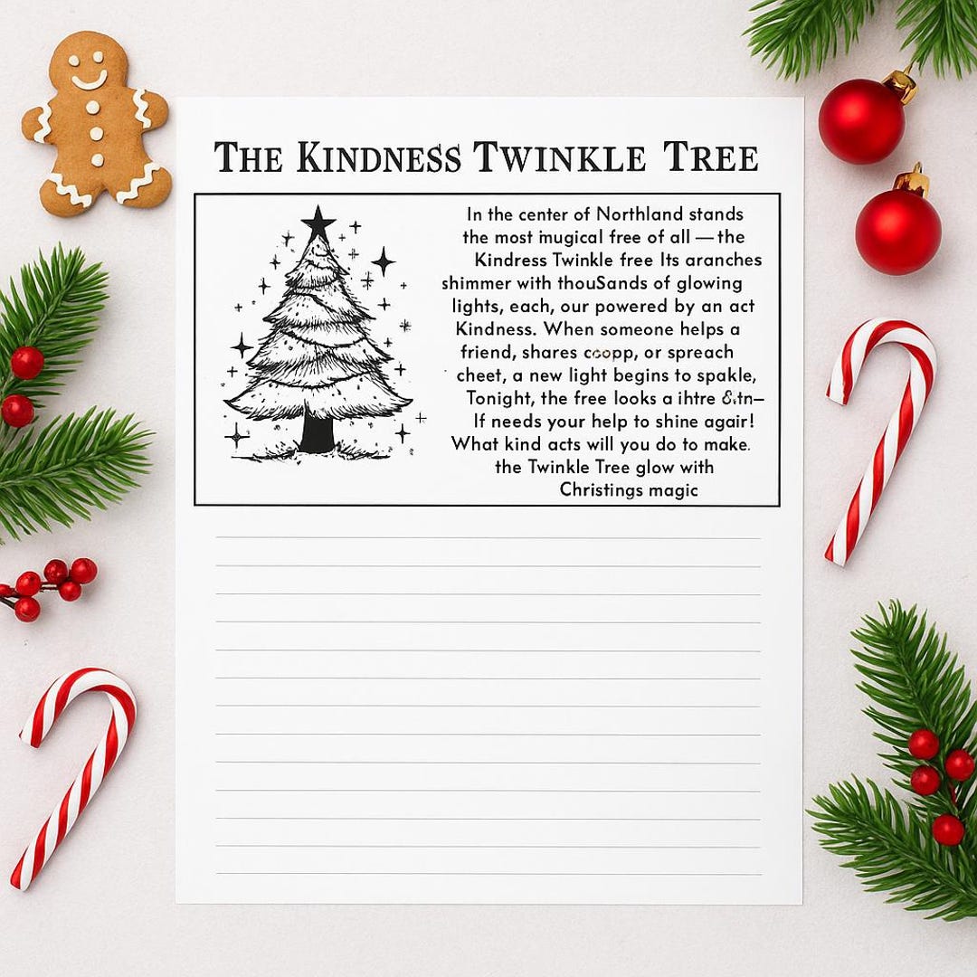 The Kindness Twinkle Tree – Northland Christmas Writing Prompt - Etsy