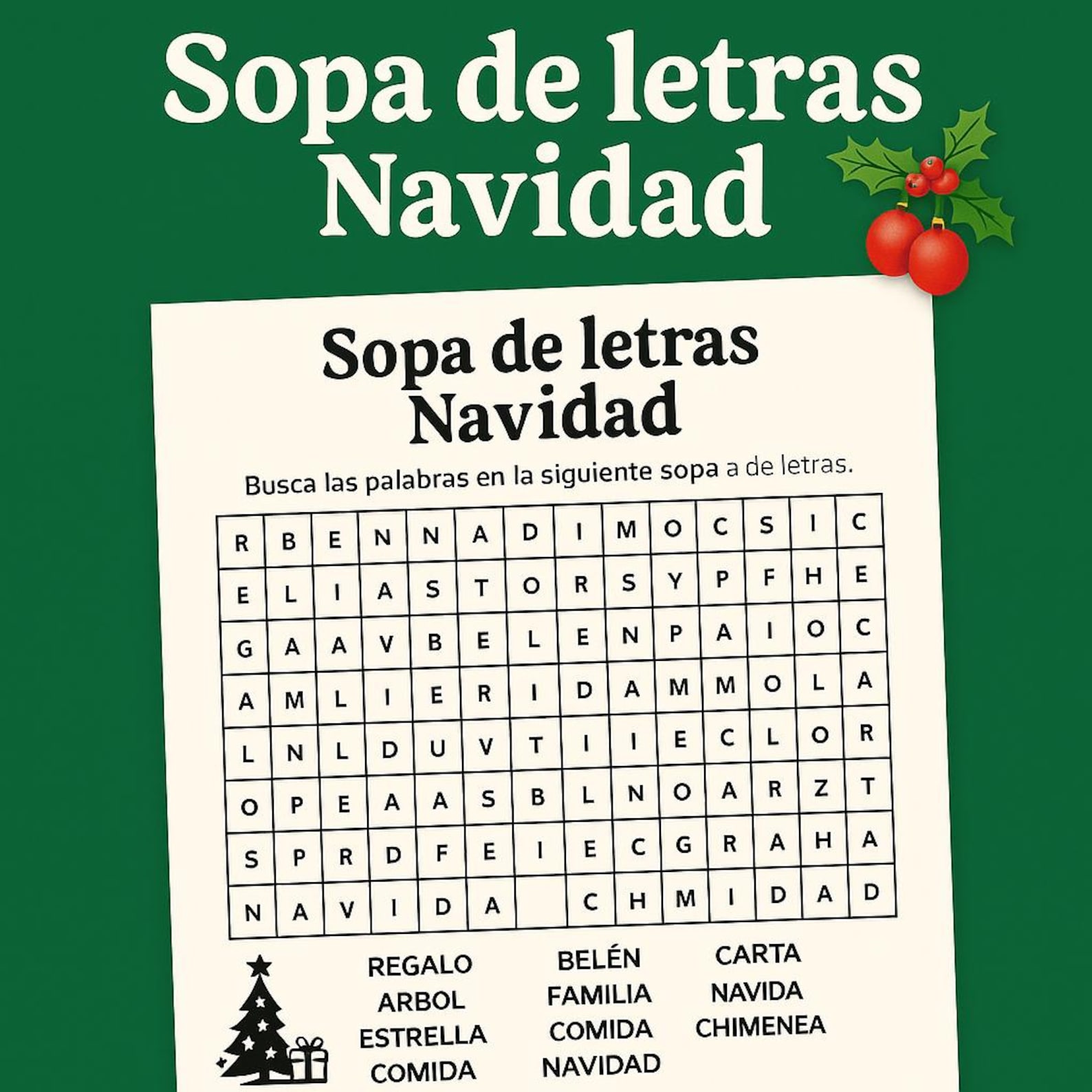 Spanish Christmas Word Search | Sopa De Letras Navidad | ESL Bilingual ...