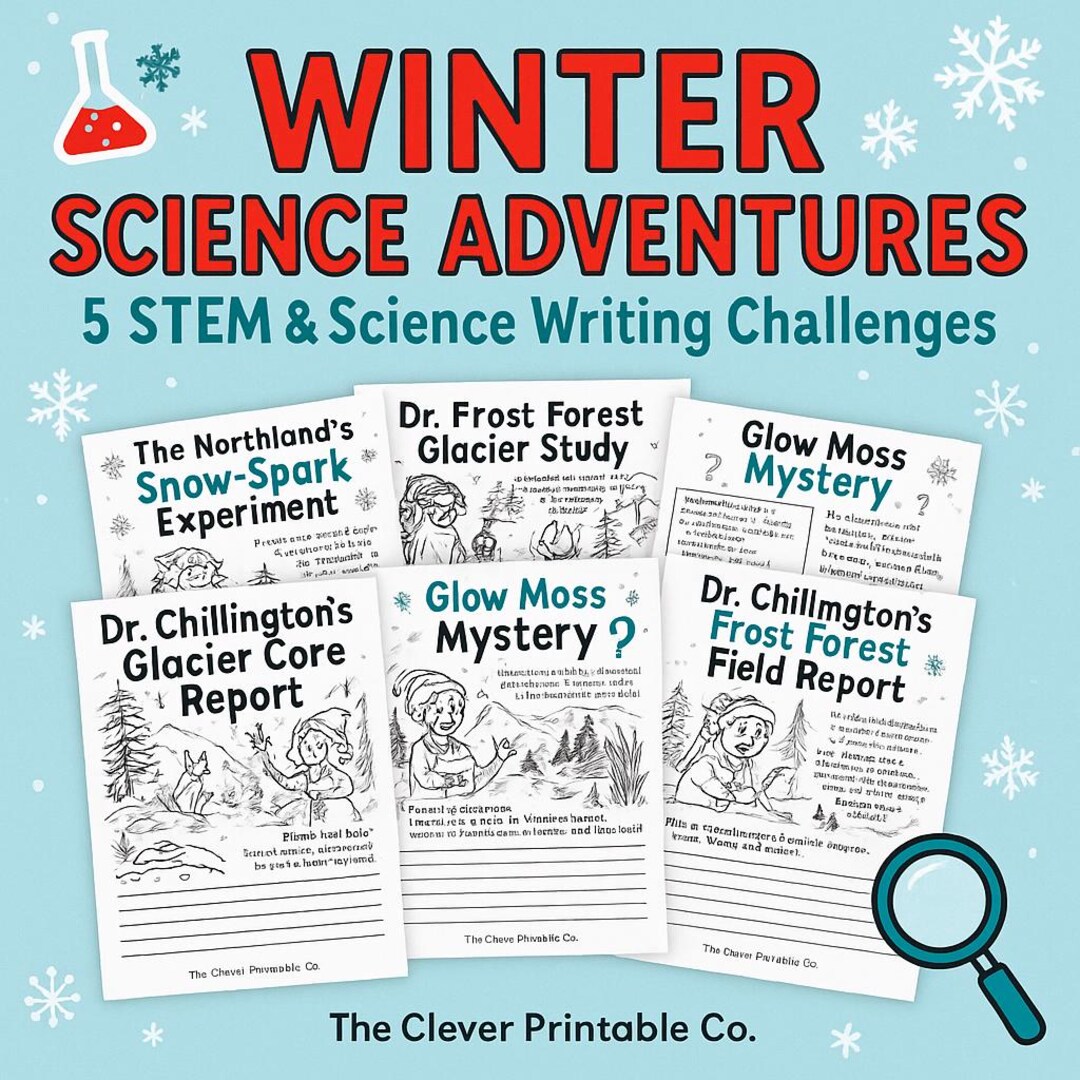 Winter STEM Challenges: Northland Science Adventures (PDF Printable) - Etsy