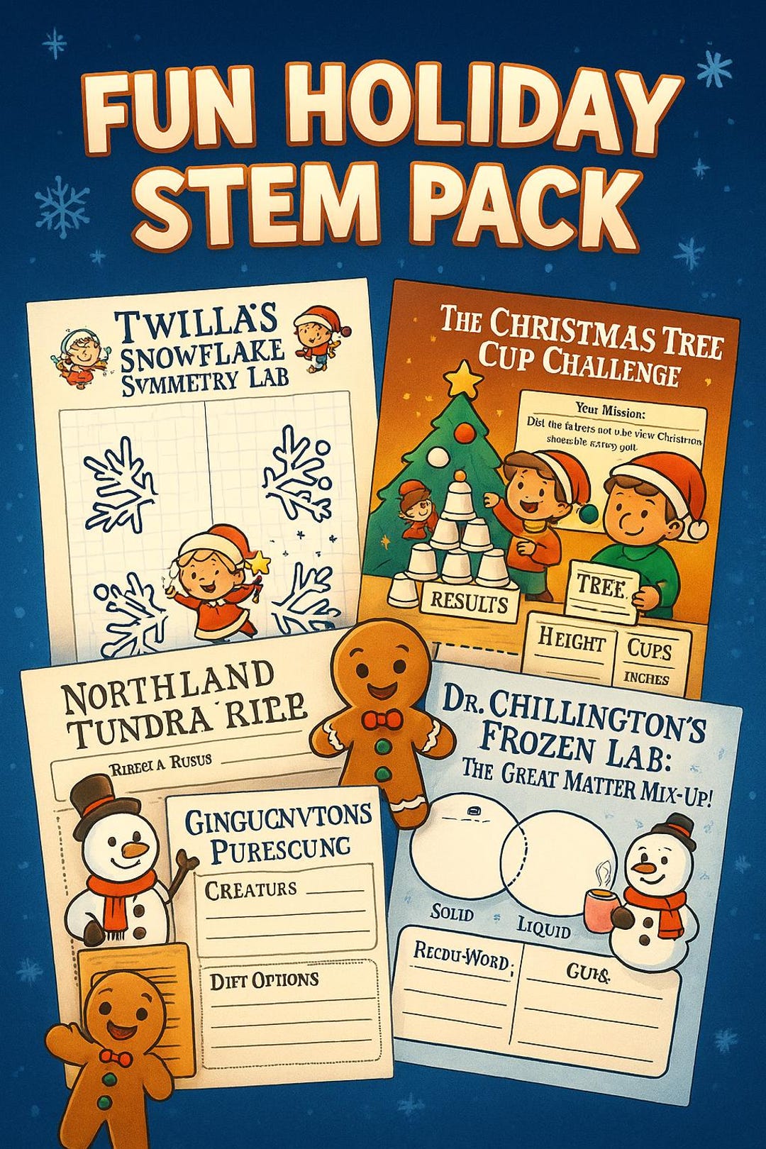 Christmas STEM Challenge Mini 5-pack - Etsy