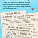 12 Days of Christmas Writing Challenge | Holiday Writing Prompts - Etsy