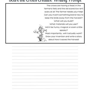 Fall Writing Prompts for Kids: 7 Autumn-themed Worksheets (PDF) - Etsy