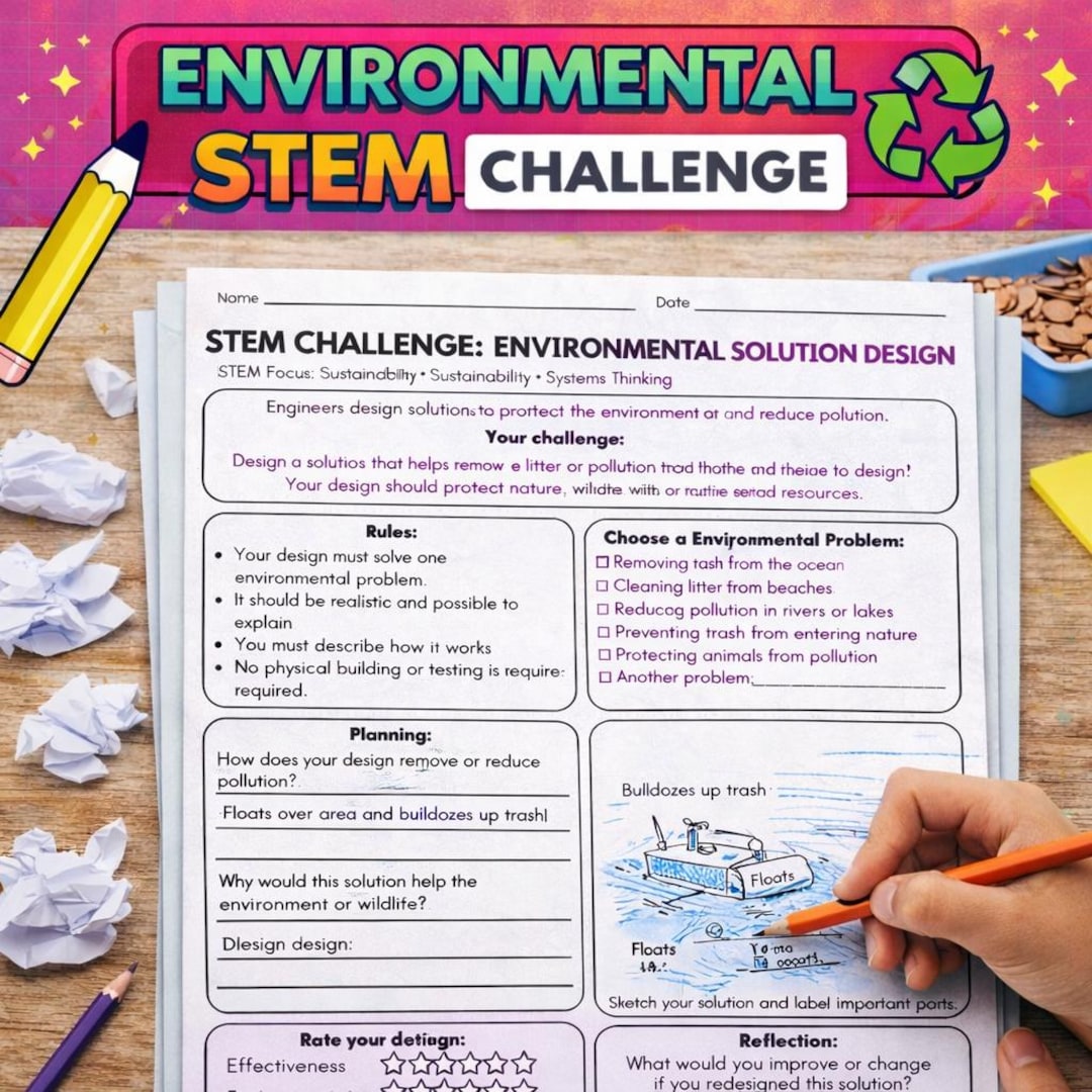 Environmental STEM Challenge | Sustainability Design Activity ...