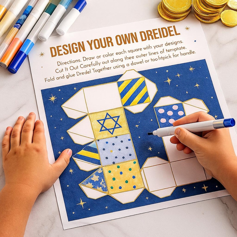 Design Your Own Dreidel – Printable Hanukkah Craft - Etsy