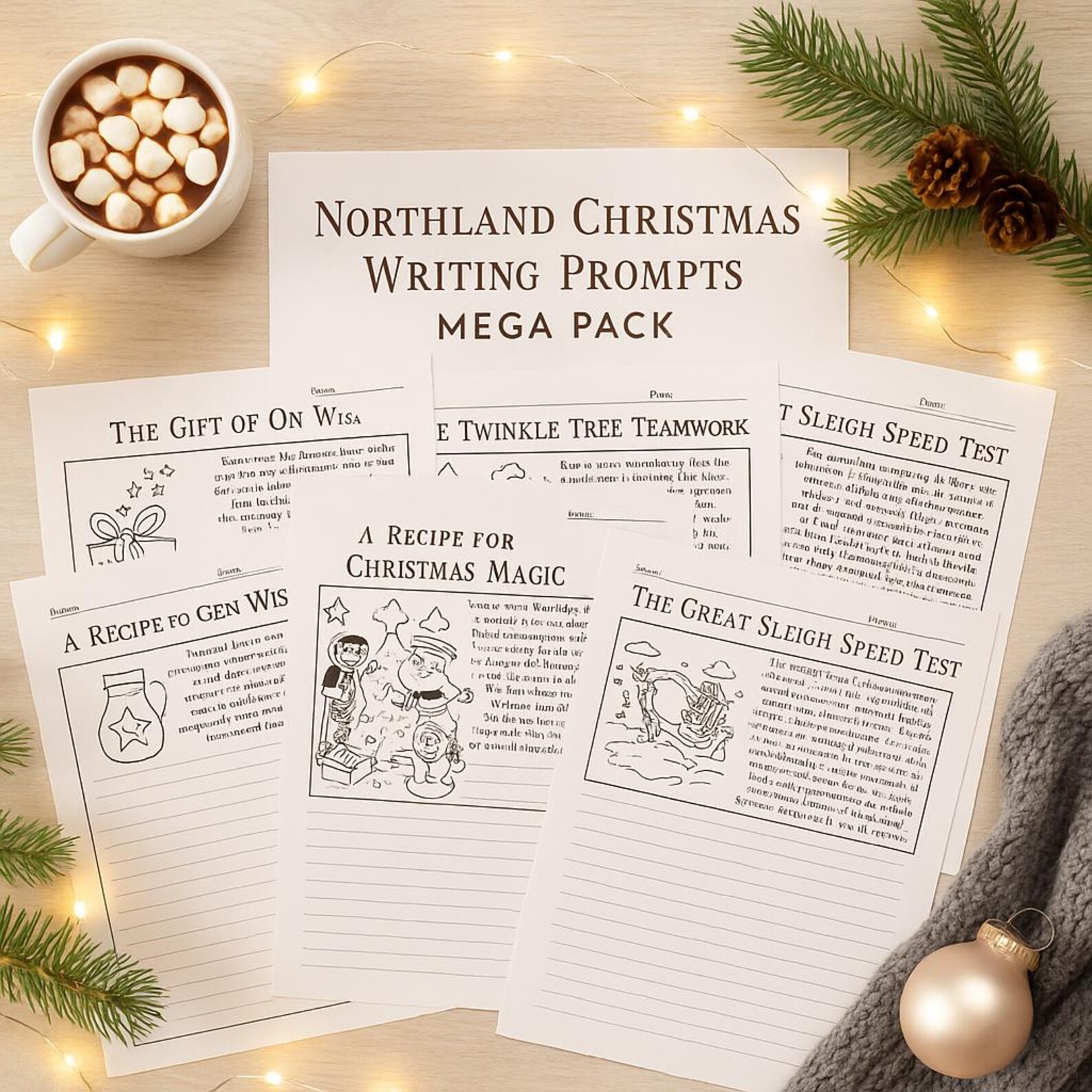 Northland Fantasy Christmas Writing Prompts Mega Pack | 20 Creative ...