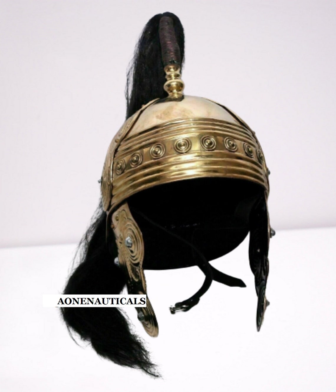 16 Gauge Brass Sca Larp Medieval Knight Roman Celtic Montefortino ...