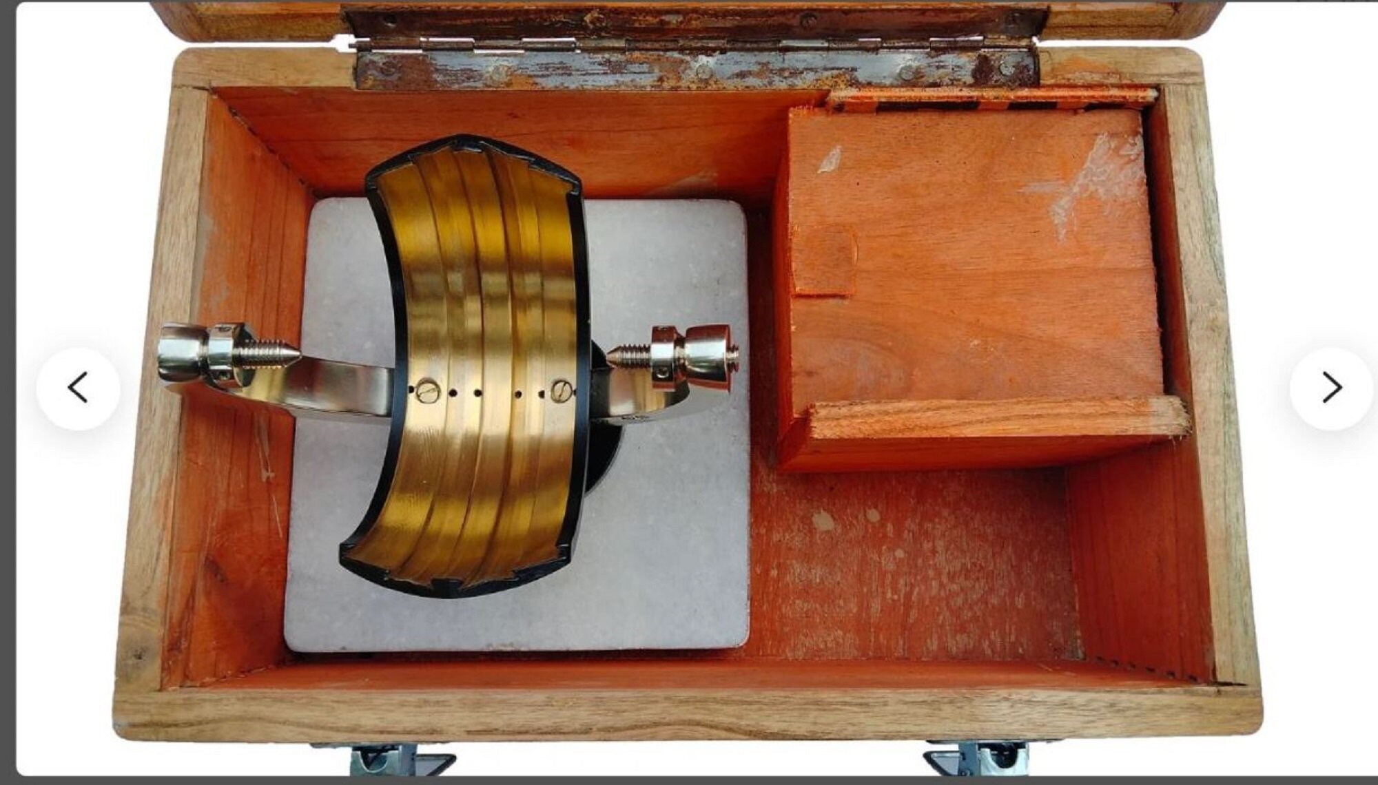 Vintage Style Campbell Stokes Sunshine Recorder With Wooden Box Brass ...