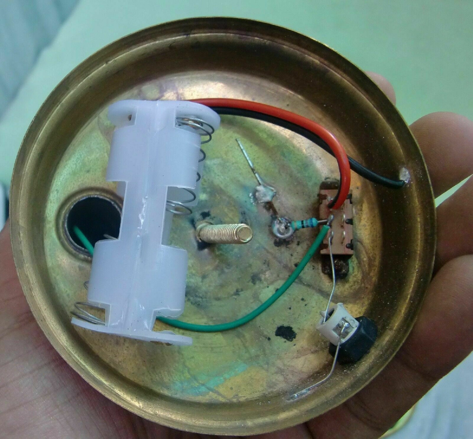 Vintage Excellent Mini Small Brass Fan brass Blade, Battery A ...