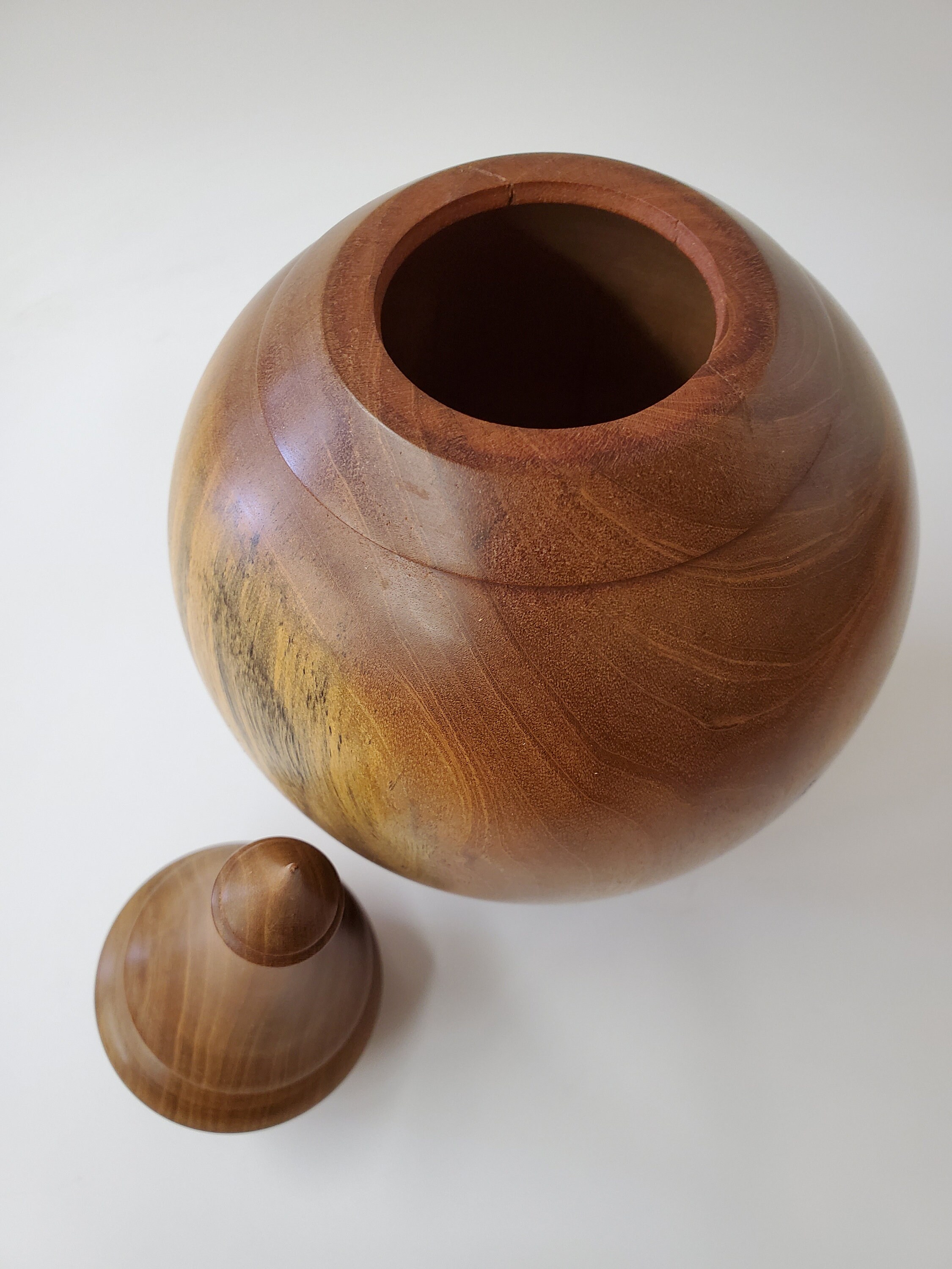 Handturned Wooden Urn • End of Life • Lasting Memorial URN - Etsy
