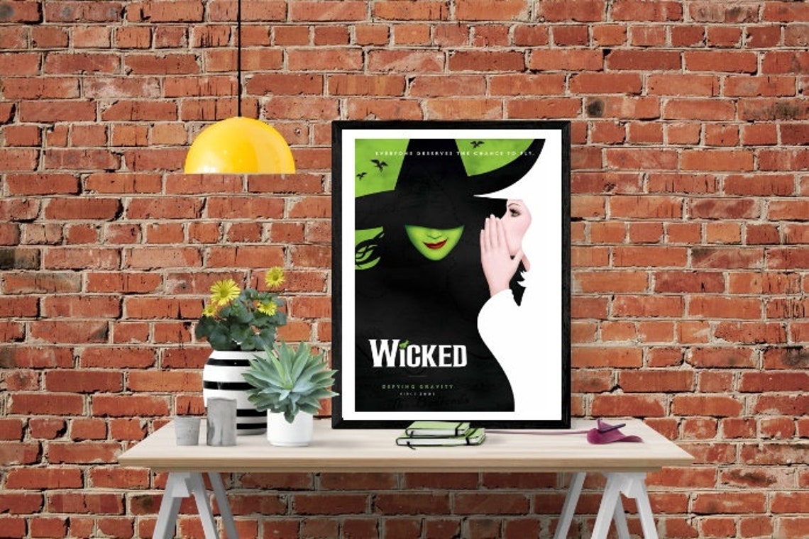 Wicked Musical Poster A4/A5/DIGITAL Broadway Official | Etsy