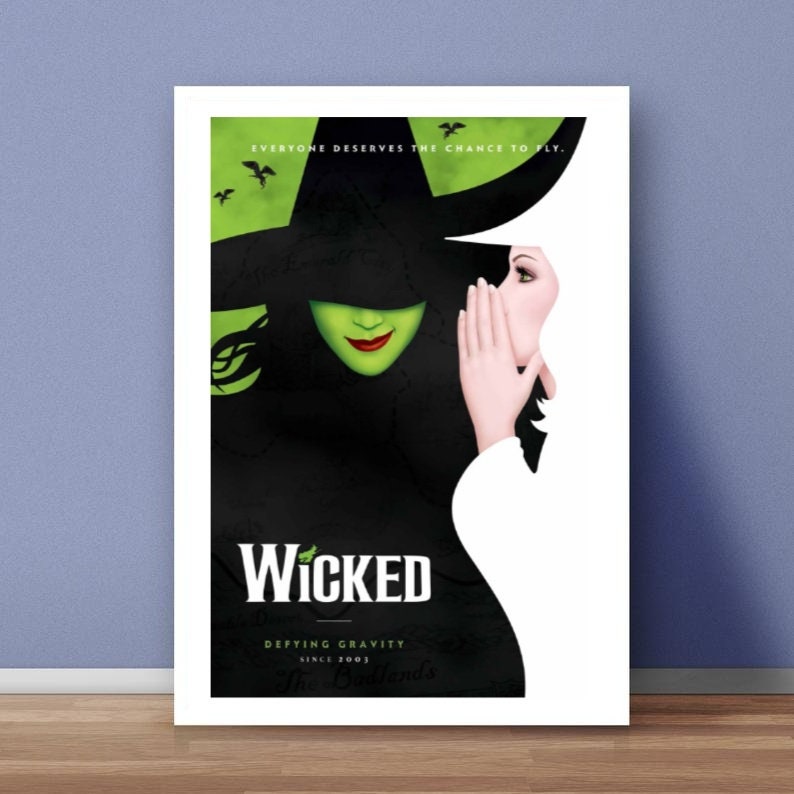 Wicked Musical Poster A4/A5/DIGITAL Broadway offizielle | Etsy