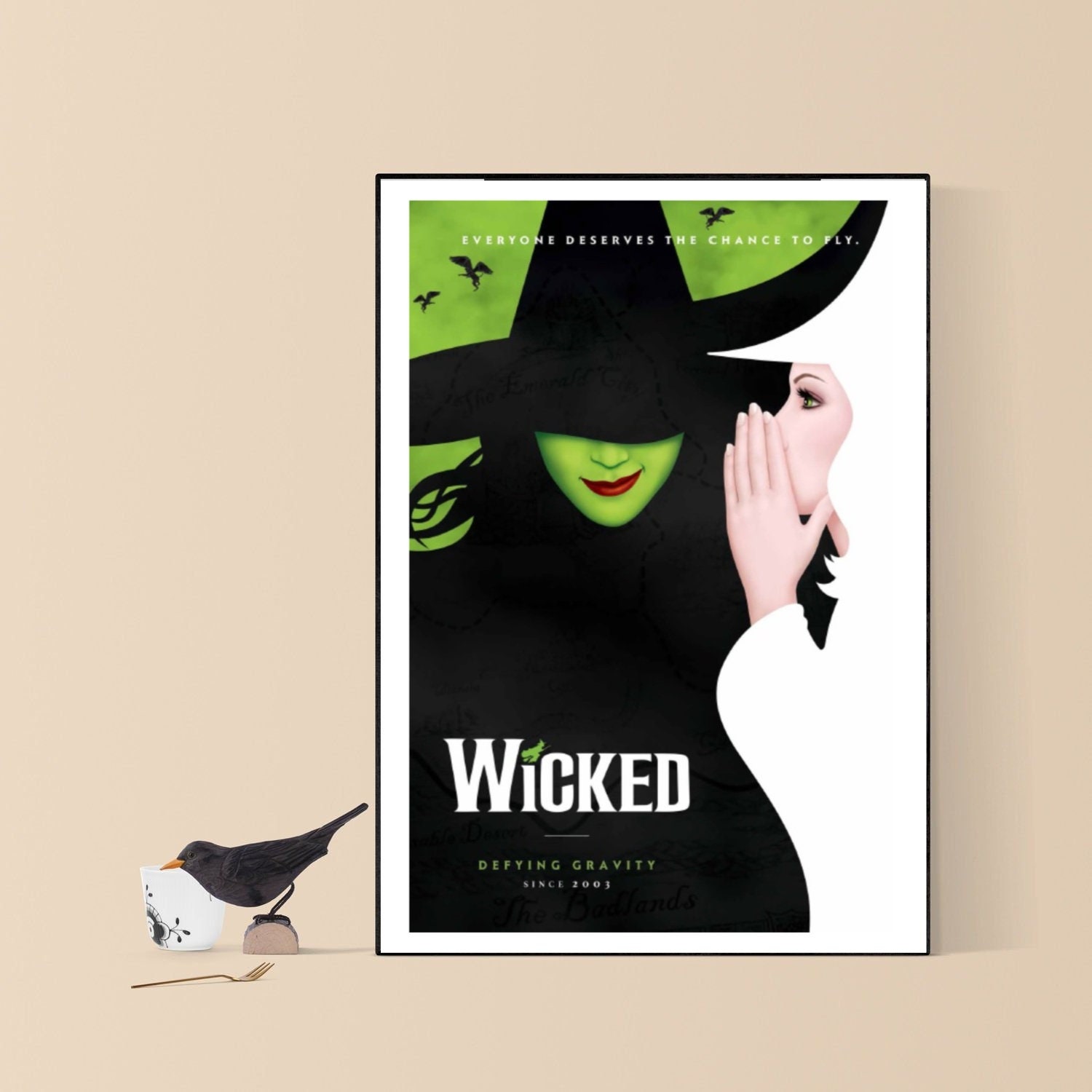 Wicked Musical Poster A4/A5/DIGITAL Broadway Official | Etsy