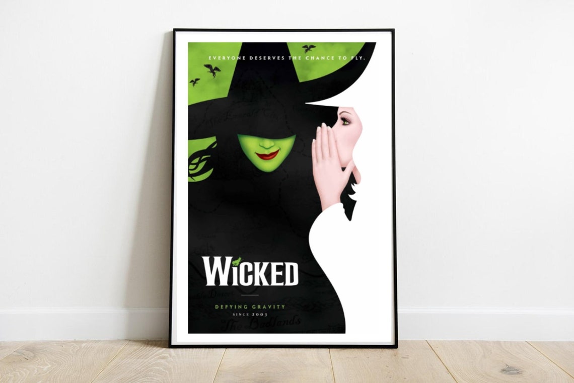 Wicked Musical Poster A4/A5/DIGITAL Broadway Official | Etsy