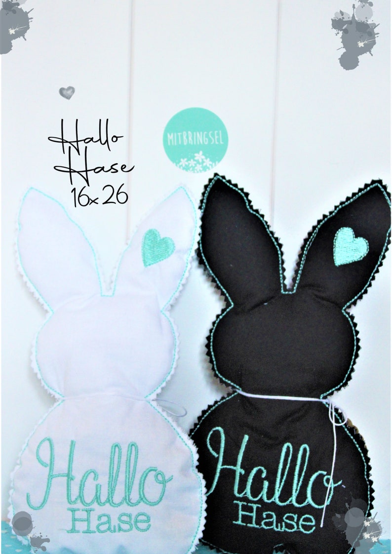 ITH Stick File Hello Rabbit 16x26 Digital Download Plus 10x10 Rabbit as ...