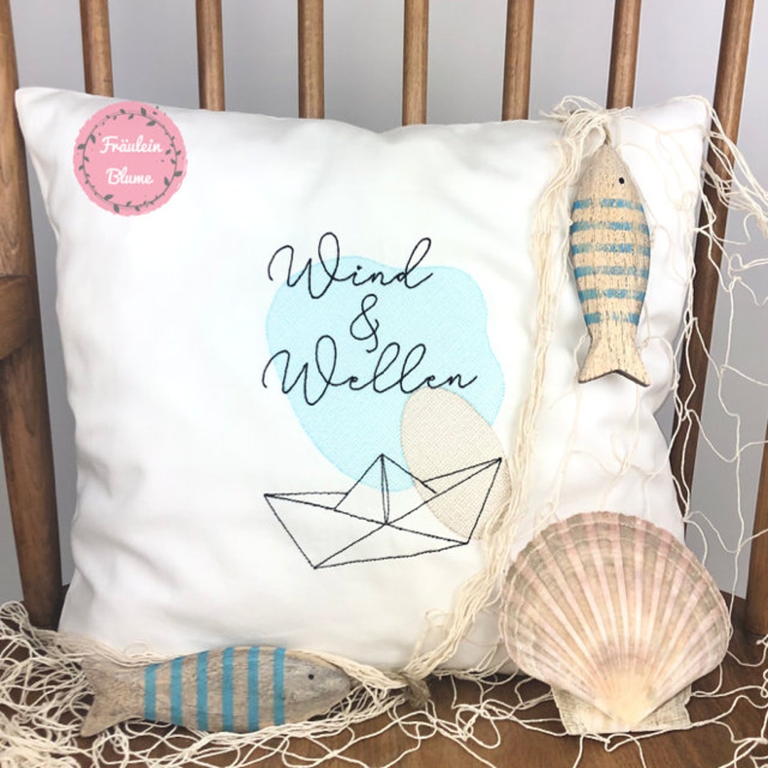 Modern Maritime Paper Boat Embroidery File in 5 Frame Sizes 100x100 ...