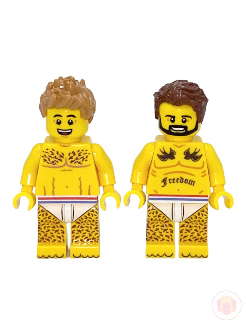 Naked Male Minifigure In Boxer Shorts Printed On Lego Parts Etsy Australia