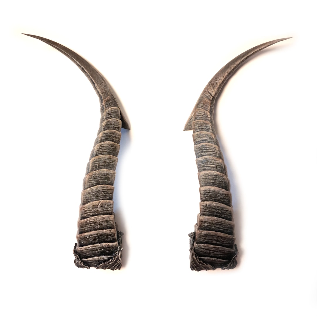 Ruin Curved Horns Hand Painted Cosplay Replica Baldur's Gate 3 Devil ...