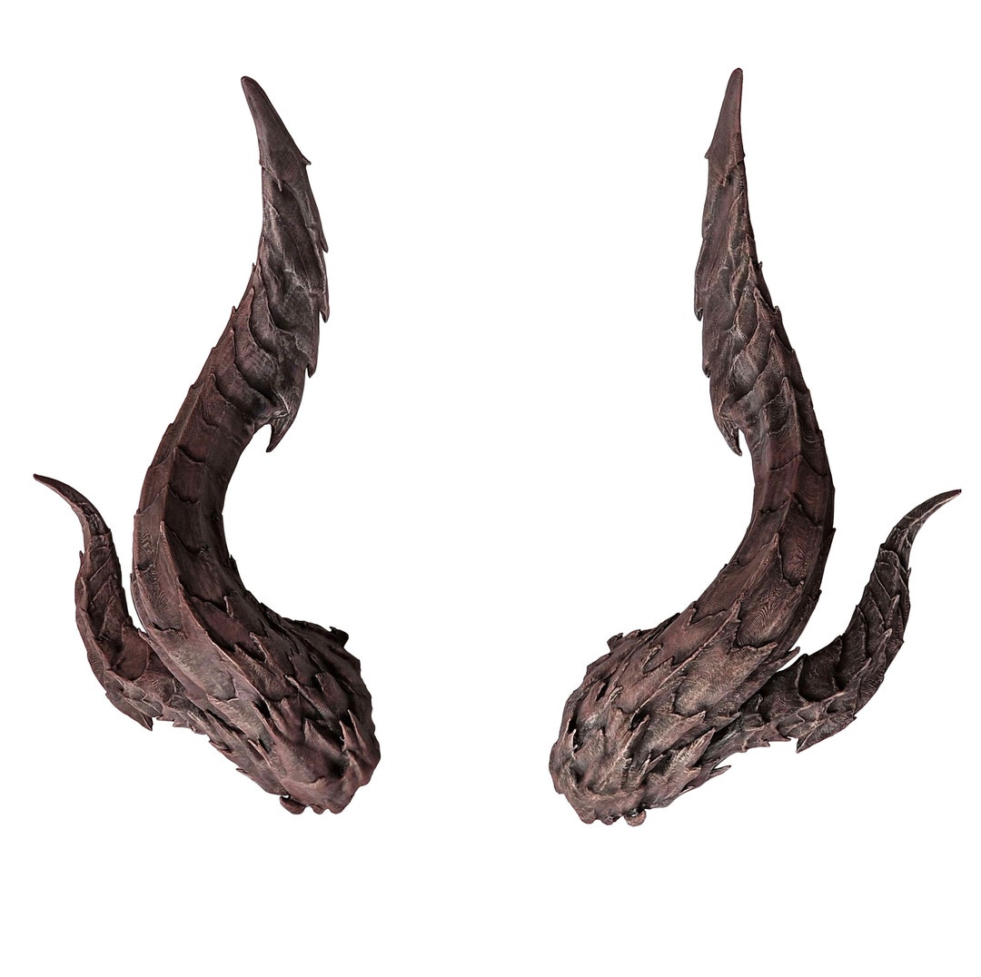 Devil Raphael Haarlep Incubus Horns Hand Painted Cosplay Replica Baldur ...