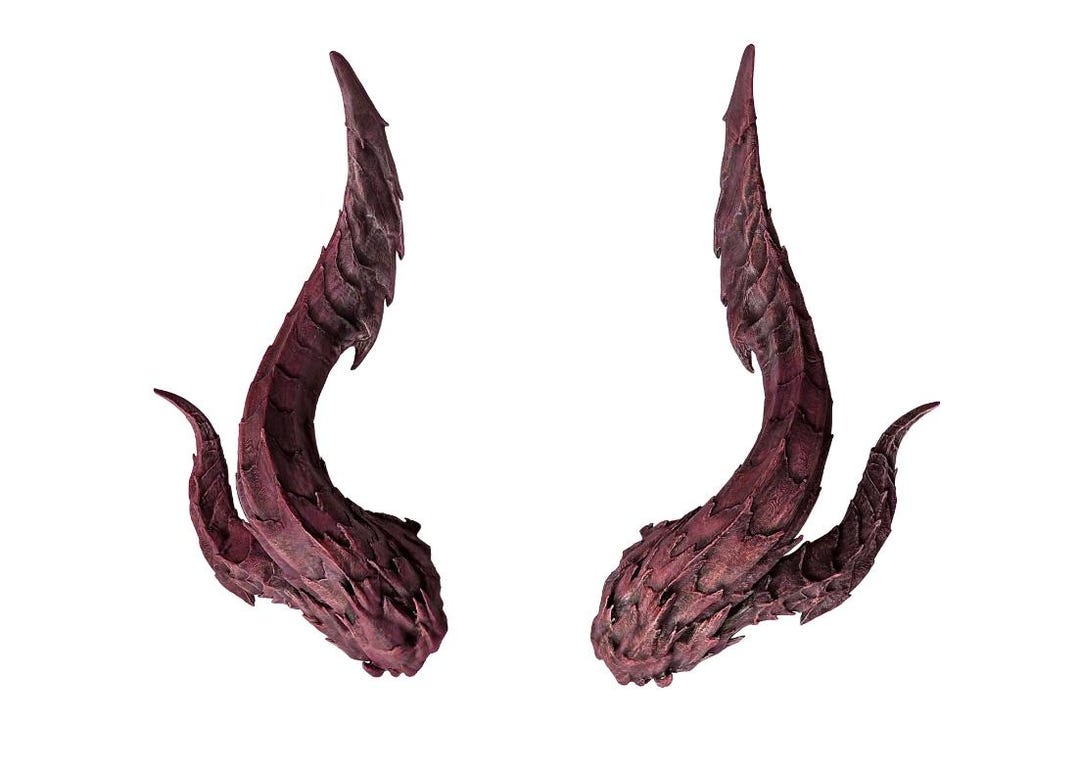 Devil Raphael Haarlep Incubus Horns Hand Painted Cosplay Replica Baldur ...