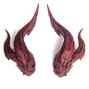 Devil Raphael Haarlep Incubus Horns Hand Painted Cosplay Replica Baldur ...