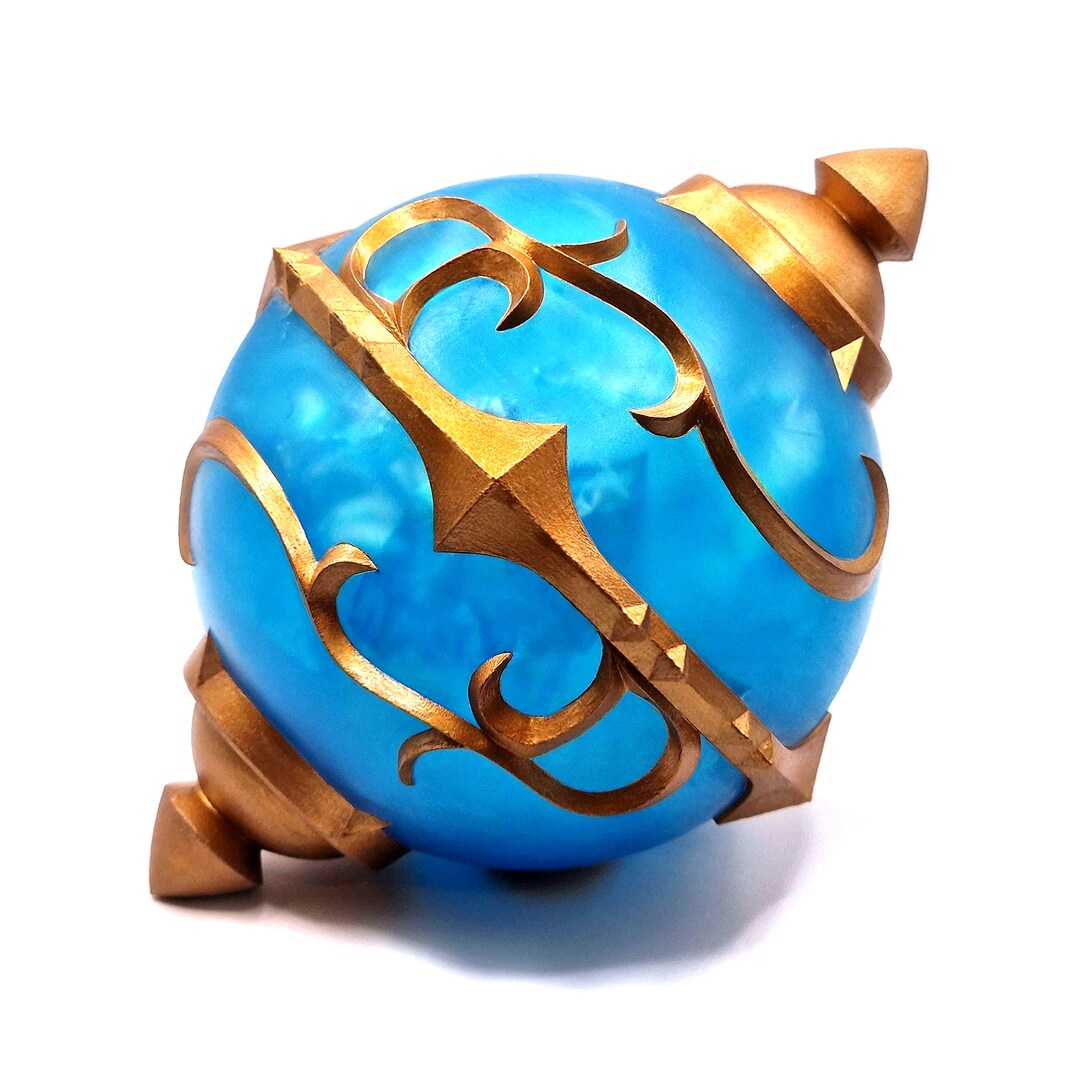 Palworld Pal Sphere Replica Cosplay Display Item, Clear Blue Resin 3D ...