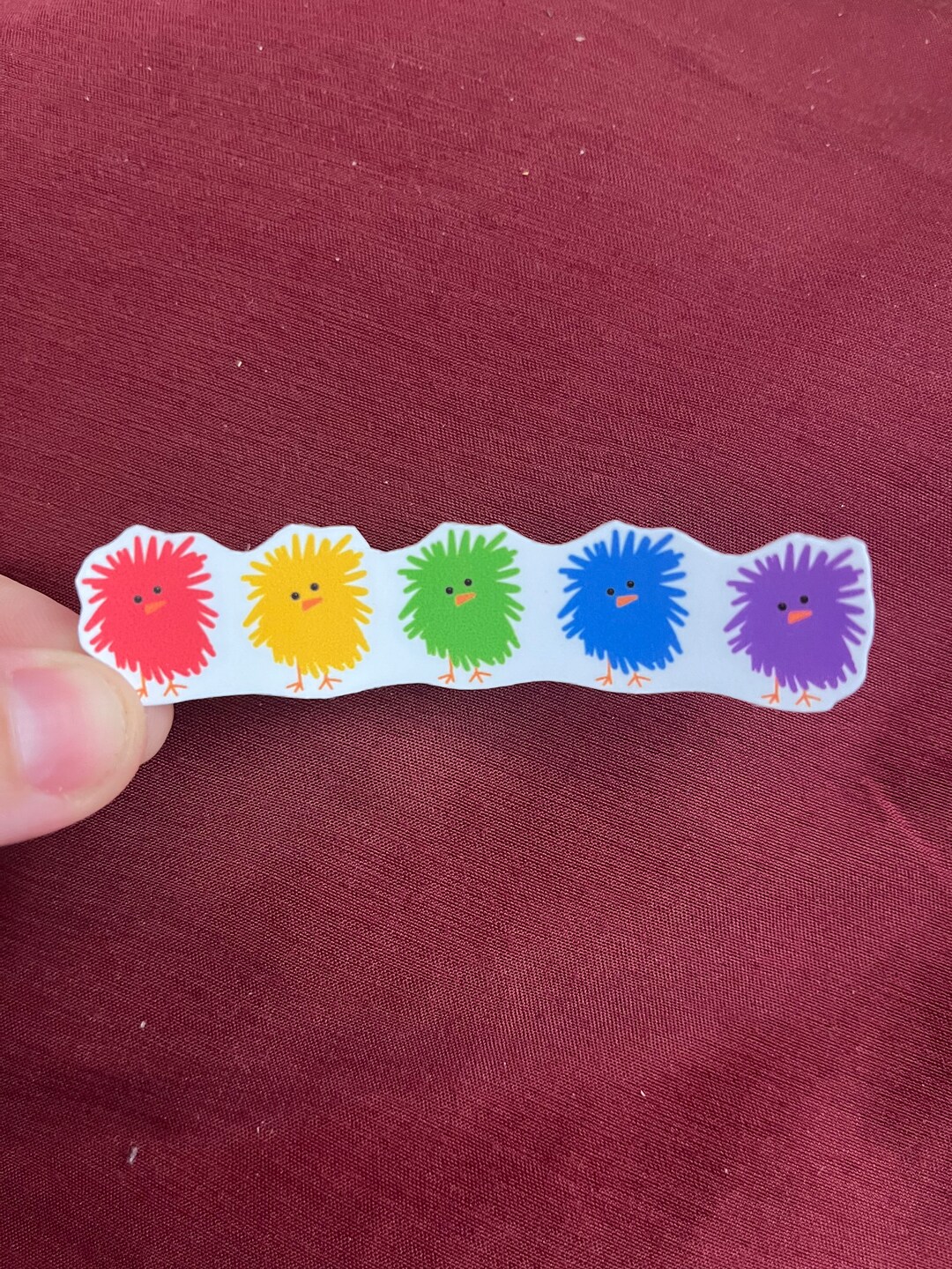 Rainbow Chick Sticker, Chick Sticker, Animal Sticker, Rainbow Sticker ...