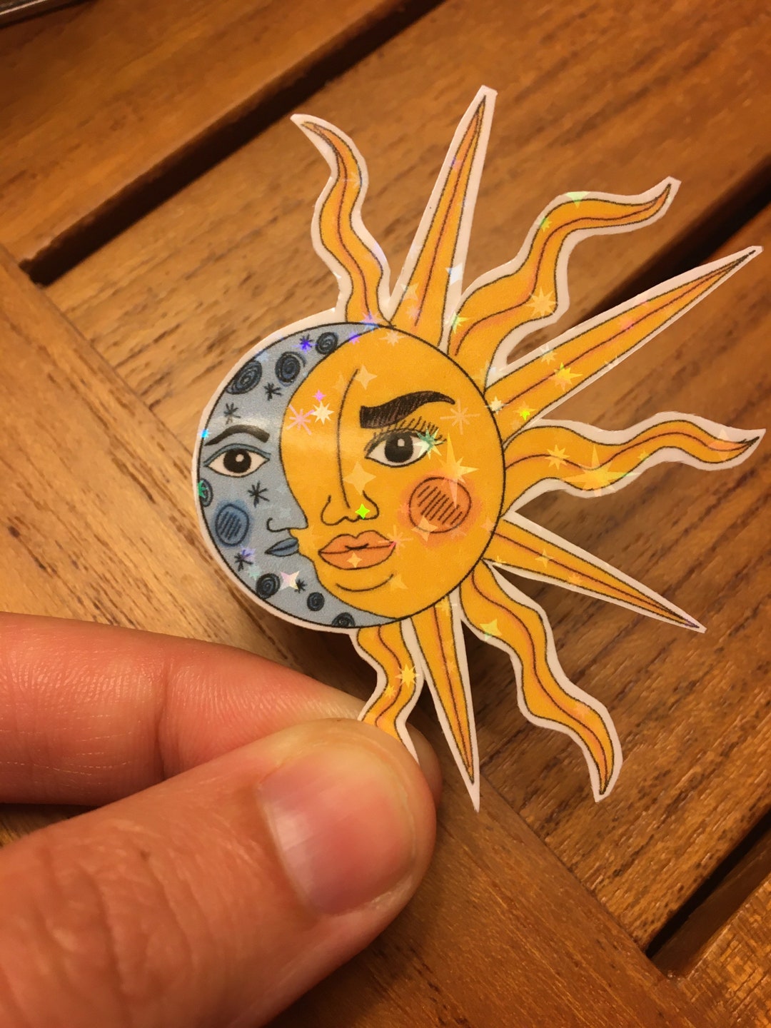 Sun and Moon Sticker, Astrology Sticker, Sun Sticker, Moon Sticker ...