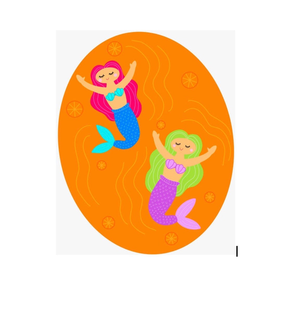 Orange Juice Mermaids, Band Sticker, Ocean Sticker, Mermaid Sticker ...